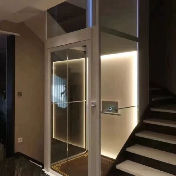 Quality 304 Stainless Steel / Aluminum Alloy Cabin 220V Hydraulic Elevator with Single Phase Power for sale