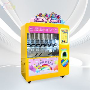 Quality Caiyunjuan Gravity Fed Candy Bean Vending Machine Floor Standing Customized for sale