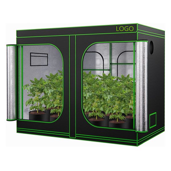 Quality 300x300x220cm Growbox Plant Tent 22mm Metal Pole  Removable Floor Tray 10x10FT Large Grow Tent Kit with LED Light Fan for sale