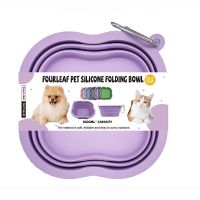 Quality Pet Dog Feeding Bowl 500/1000ML Capacity Portable and Eco Friendly Silicone for sale