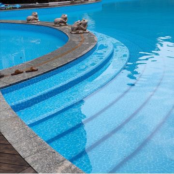 Quality Coated PVC Pool Liner With Cleartarpaulin Pattern Temperature Resistant for sale