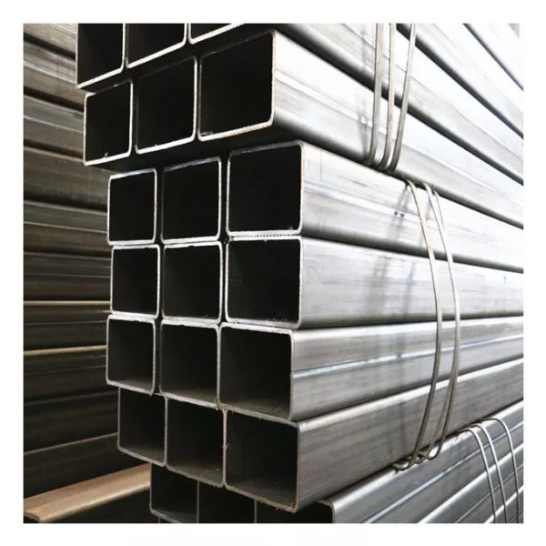 Quality Black Galvanized Square Tubes Shs Rectangular Rhs Galvanized Pipe for sale