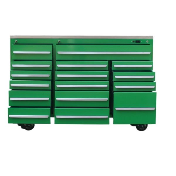 Quality Car Repair Garage Workshop Tool Cabinet System with 15 Drawers and 72" Rolling for sale