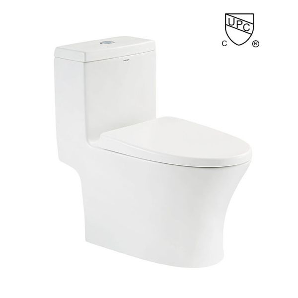 Quality Ceramic single piece toilet seat 705×370×712mm for Bathroom for sale