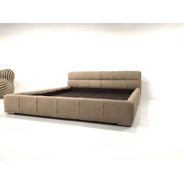 Quality No Mattress Leather Bed No Underbed Storage Luxurious And Comfortable for sale