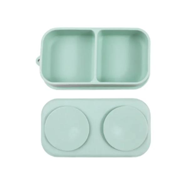 Quality Leakproof Odorless Silicone Food Storage Containers 3 Compartments for sale