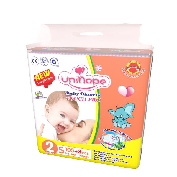Quality 3D Leak Prevention Channel Baby Diapers/Nappies Grade A Bumbles Twin Package for Needs for sale