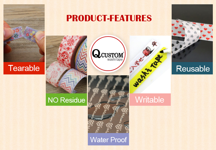 Features of washi tape
