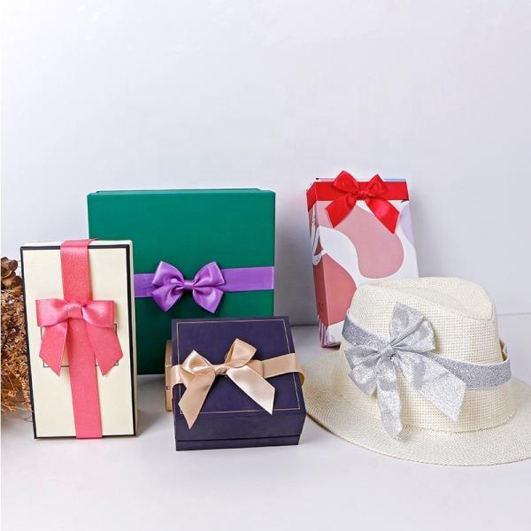Quality MSD OEM Red Color Custom Satin Ribbon Bows Tie Gift Box Wrapping Bow and for sale