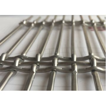 Quality Decorative Facade Architectural Woven Wire Mesh Ginning Weaving Flexibility for sale