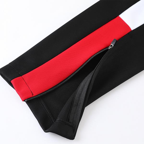 Quality Twill Jacquard Mens Football Tracksuits 100% Polyester Soccer Training Suit for sale