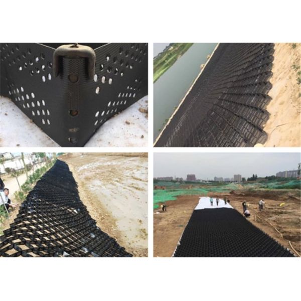 Quality Slope Protection Textured 1420N Geocell Confinement System for sale