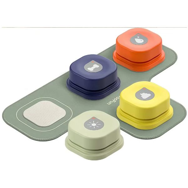 Quality Dog Recordable Training Buzzers Trainable Dog Communication Button Pet Voice Toy Clicker for sale