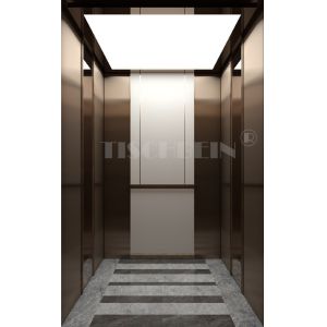 Quality 630kg 800kg 1000kg Traction Passenger Elevator 1.75m/S With Mirror Etching for sale