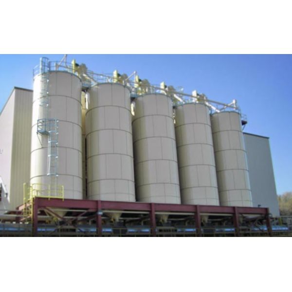 Quality 30 Meter Food Storage Silos Conical Galvanized Grain Silo Material Handling for sale