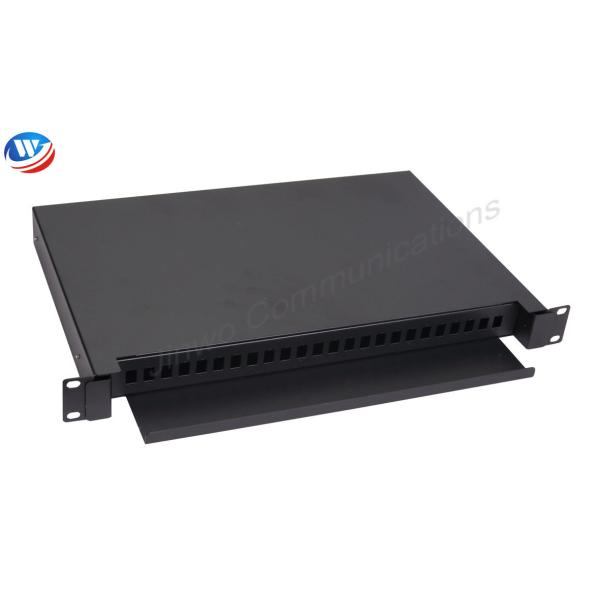 Quality LAN 19 Inch 48 Port LC Fiber Patch Panel Wall Mount 1U Type for sale