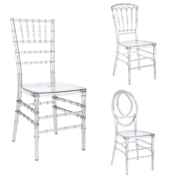 Quality Transparent Resin Phoenix Chair Clear Plastic Hotel Acrylic Wedding Chair for sale