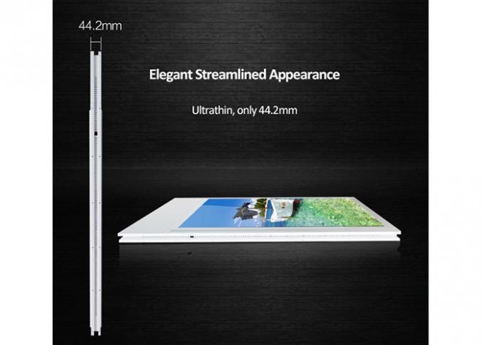 43" 49" Double Sided LCD Display , Hanging LCD Window Display Super Flat Enclosure