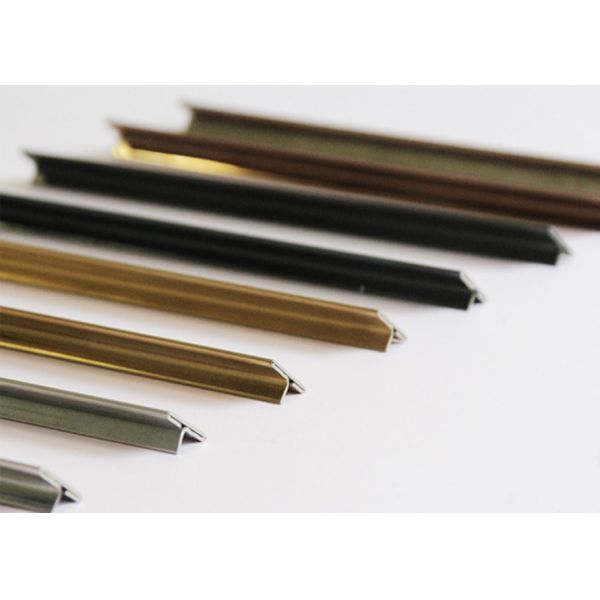 Quality Electroplated Stainless Steel T Profile , T30 Stainless Steel Divider Trim for sale