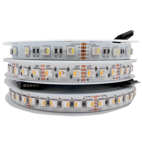 Quality OEM 5050 RGB LED Strip 12V RGBW RGBWW 4 In 1 White Colour Changing for sale