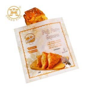 Quality Custom Heat Sealing Dessert Biscuit Bread Bag LDPE Plastic Bread Packaging Pouch for sale