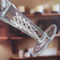 Quality Handmade Decorative Twisted DNA Stem Custom Shot Glasses for sale
