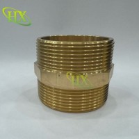 Quality hot selling 1/4 BSP nipple brass male adaptor straight brass thread pipe fitting for sale