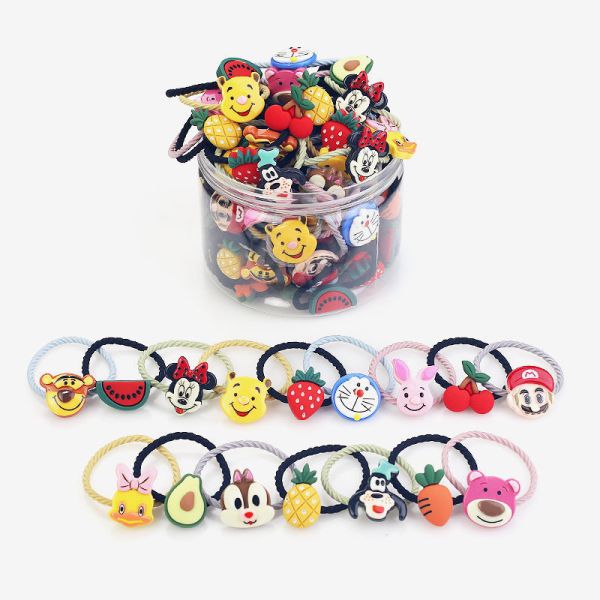 Quality Kids Baby Girl  Childrens Hair Set Fruit Hair Tie   Animal Headbands 6.5cm for sale
