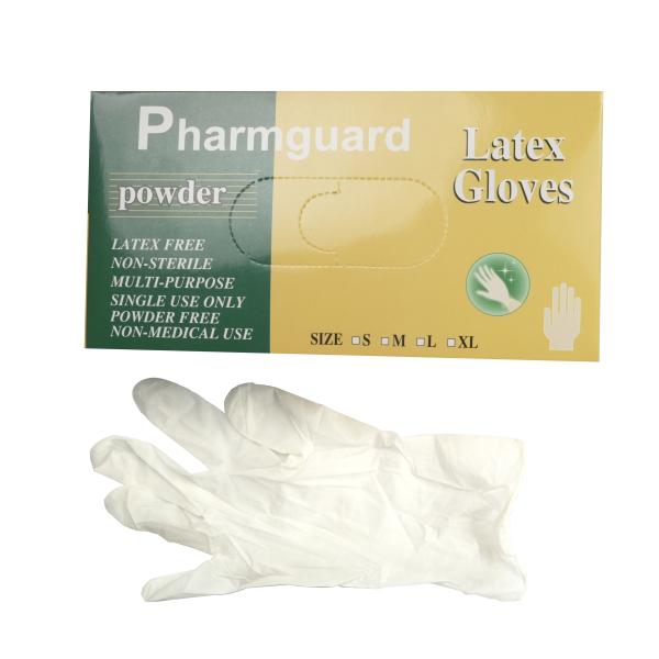 Quality Disposable Medical Latex Gloves Powder Sterilization Inspection Protection for sale