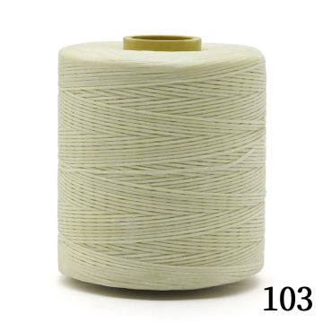 Quality Kangfa 0.8mm 1mm Polyester Handmade Braid Waxed Thread High Tenacity for Leather for sale