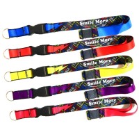 Quality Colorful Flat Polyester nylon Waterproof Phone Lanyard strap With Hook Buckle for sale