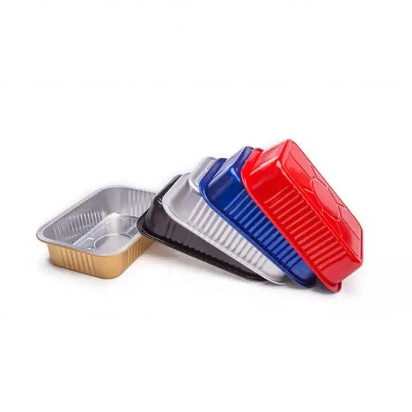 Quality PP Disposable Food Packaging Box for Chocolate Tin Foil Container Microwave Safe for sale