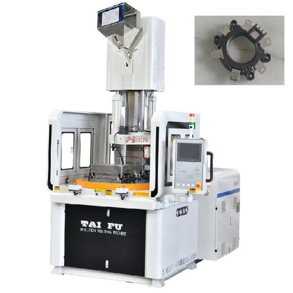 Quality Horn Contact Retainer Making Machine Vertical Rotary Table Injection Molding Machine for sale