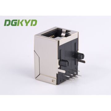 Quality Customized 10/100base - T RJ45 Modular Connector With Transformer 1 X 1 Tab Down for sale