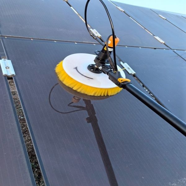 Quality Electric Single Head Spin Brush for Solar Panel Cleaning 1 and 3 Section for sale