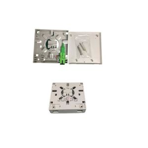 Quality Economic FTTH ABS 2 Port Fiber Optic Terminal Box With SC and 1M Pigtail for sale