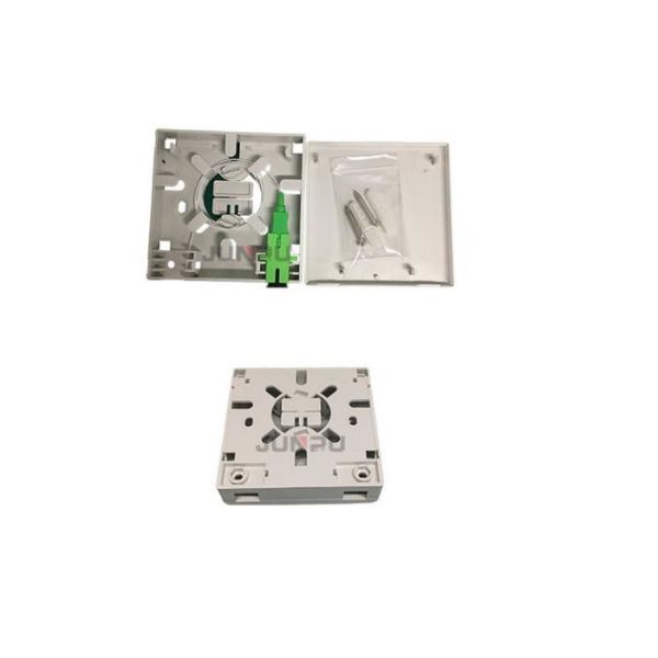 Quality Economic FTTH ABS 2 Port Fiber Optic Terminal Box With SC and 1M Pigtail for sale