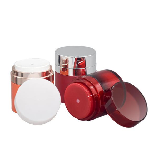 Quality Cosmetic Acrylic Airless Jar Skin Care Packaging 50g for sale