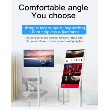 Quality Android OS Smart Digital Kiosk Touch Screen Wireless Movable Built In Battery 32 for sale