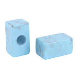 Quality Blue Luxury Marble Perfume Bottle Cap 70g Custom Logo for sale