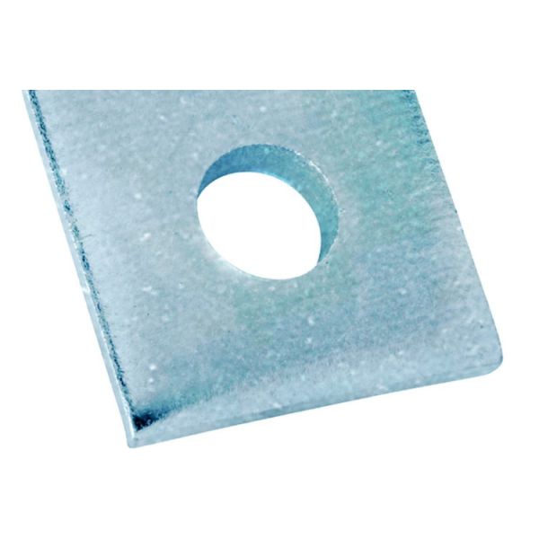 Quality M6 M10 Carbon steel Galvanized washer Customized Zinc Plating white Blue square washer for sale