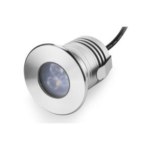 Quality IP68 3W at 280LM Underwater led lights, stainless steel material, 45° beam angle for sale