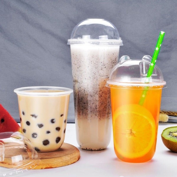 Quality US Custom Logo Disposable Plastic Cold Coffee Cup with Customized Design and for sale