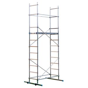 Quality Pre Galvanized Walk Through Frame Scaffolding Safety Stability For Construction for sale