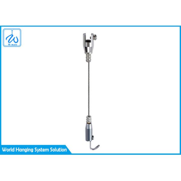 Quality 7 X 7 Artwork Cable Hanging System With Hook , Automatic Lock Line Photo Hanging for sale