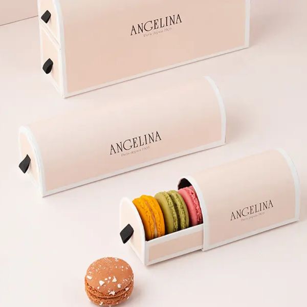 Quality Cookies Christmas Macaron Gift Box Paperboard Custom for sale