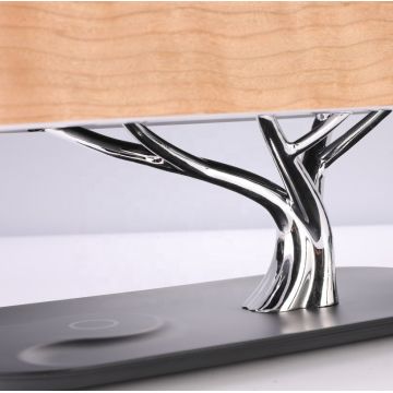 Quality 5W Table LED Night Lamp Wireless Charger Desk Lamp Tree Of Light for sale