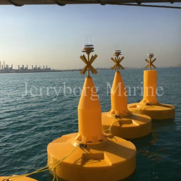 Quality Floating Buoy Custom Size Security Warning Marker Marine HDPE Navigation Buoy for sale