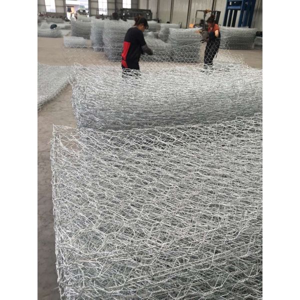 Quality Silver Galvanized Steel Wire Gabion Box 1m - 2m Width for sale