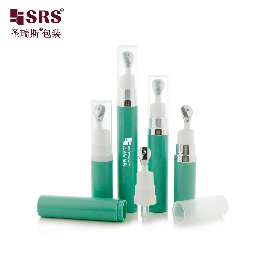 Quality A0035B 7.5ml 10ml 15ml Empty Snap On Zinc Metal Applicator Head Airless Pump for sale